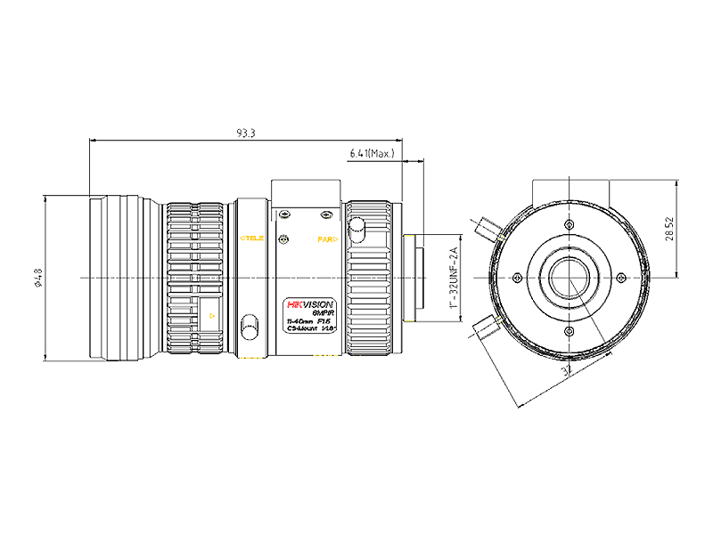 HV1140P-8MPIR - objektiv 10-40mm, pro kamery do 8MPx, autom. hloubka ...